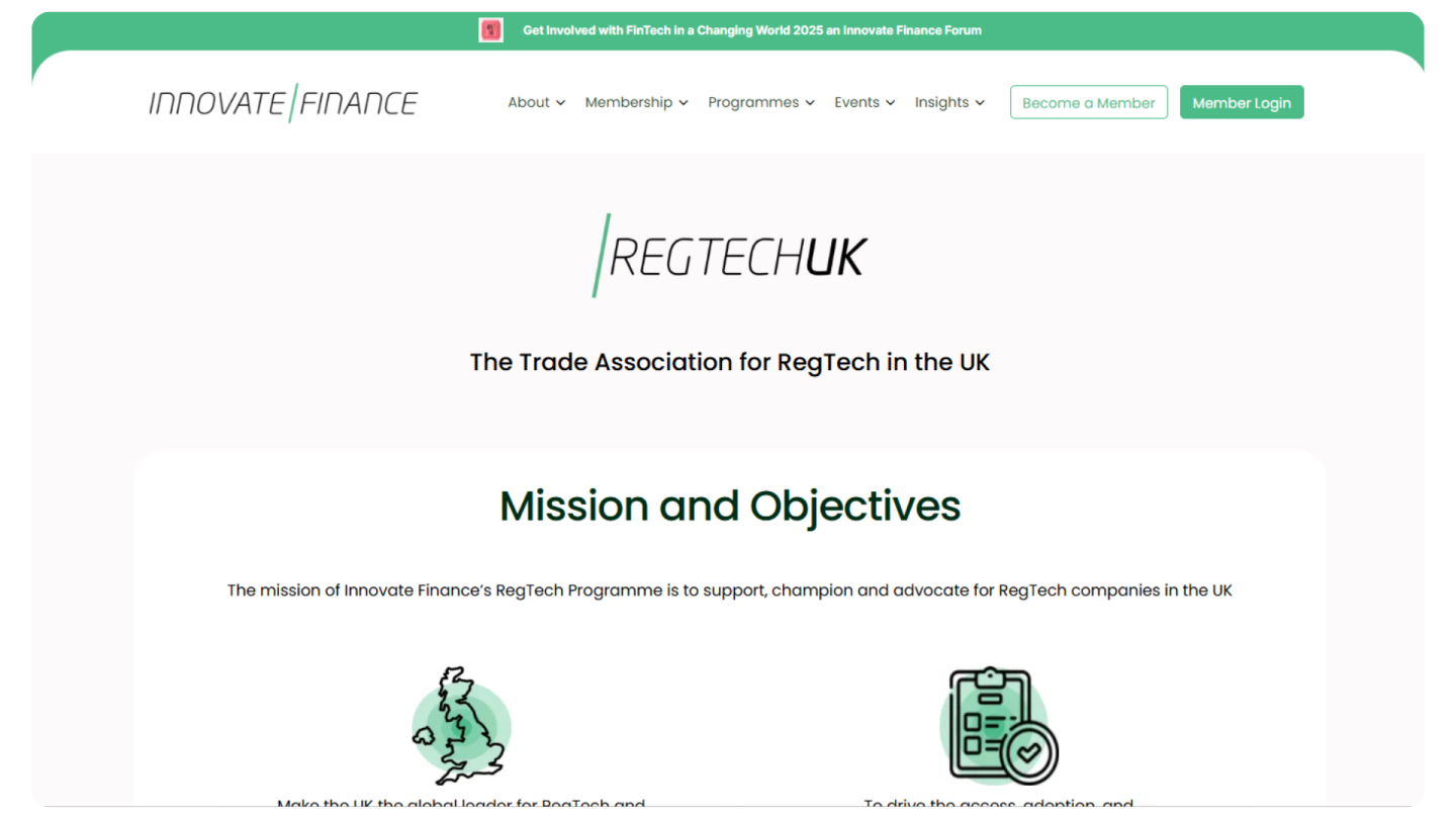 The Data City and Innovate Finance partner to map UK RegTech sector ...